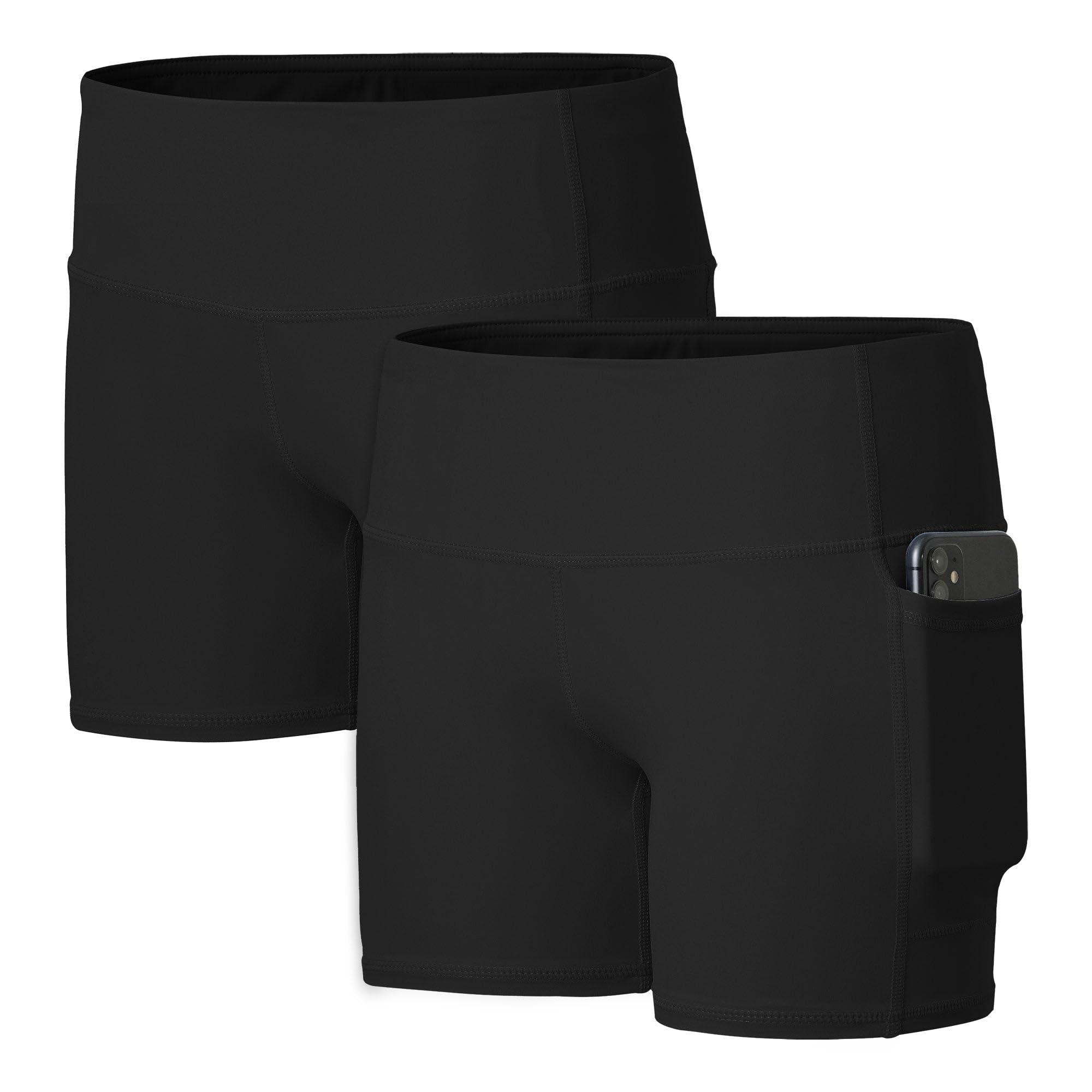 Willit Girls' 4" Volleyball Shorts Dance Yoga Athletic Shorts Youth ...