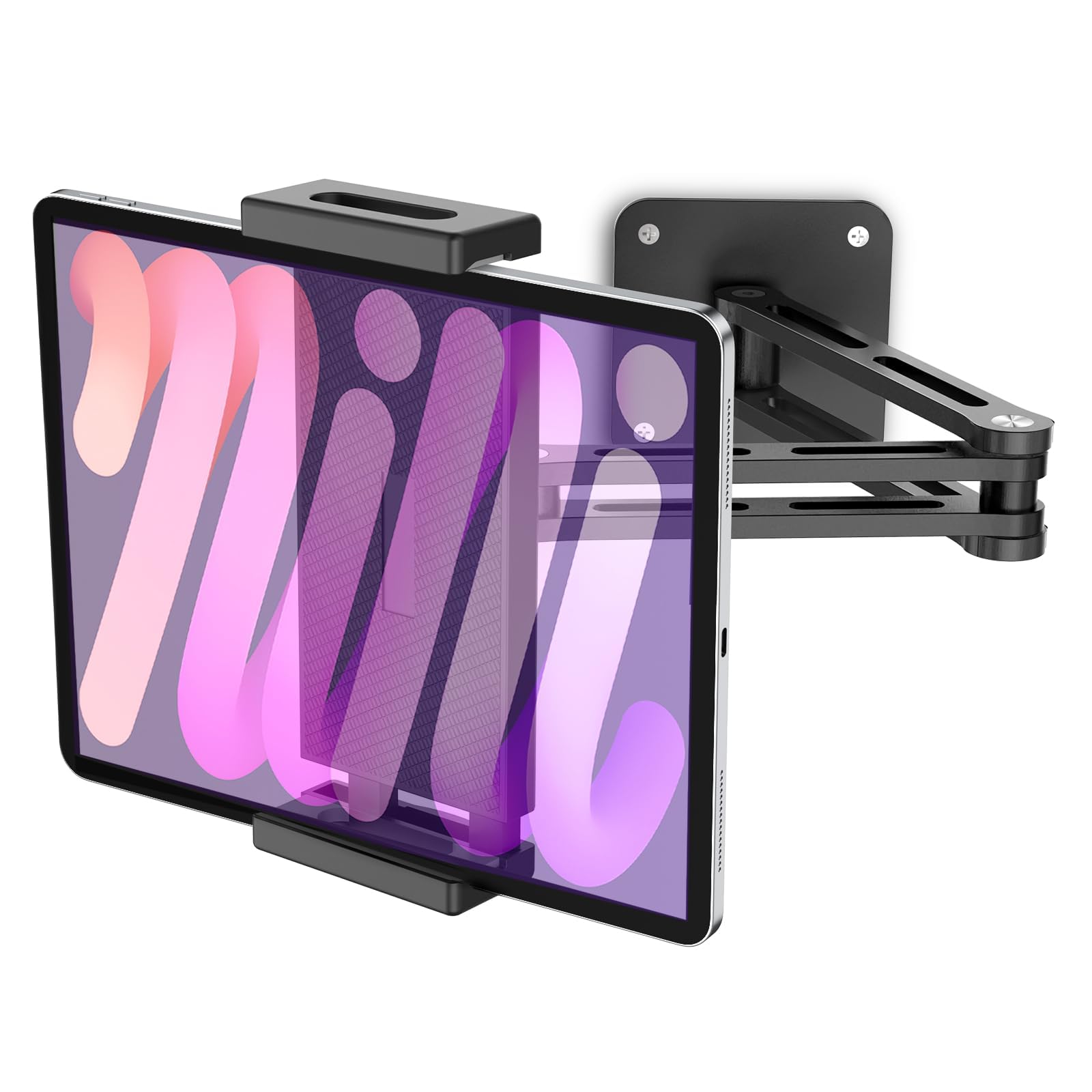 urmust Tablet Wall Mount Holder, 360° Rotation Adjustable iPad Wall ...