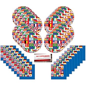 Amazon.com: International World Flags Party Supply Pack! Bundle ...
