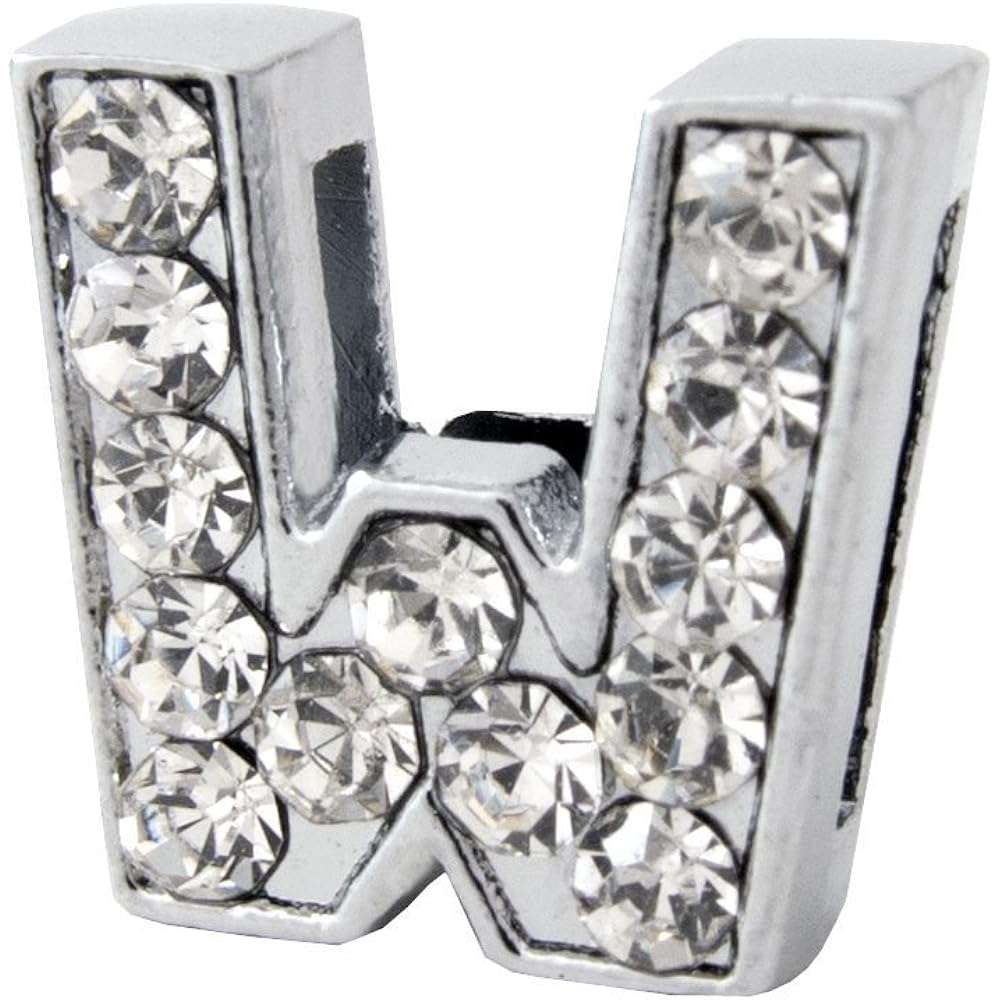 $1/mo - Finance 12x Alphabet Slide Charm, Letter "W" 8mm | Buy Now, Pay ...