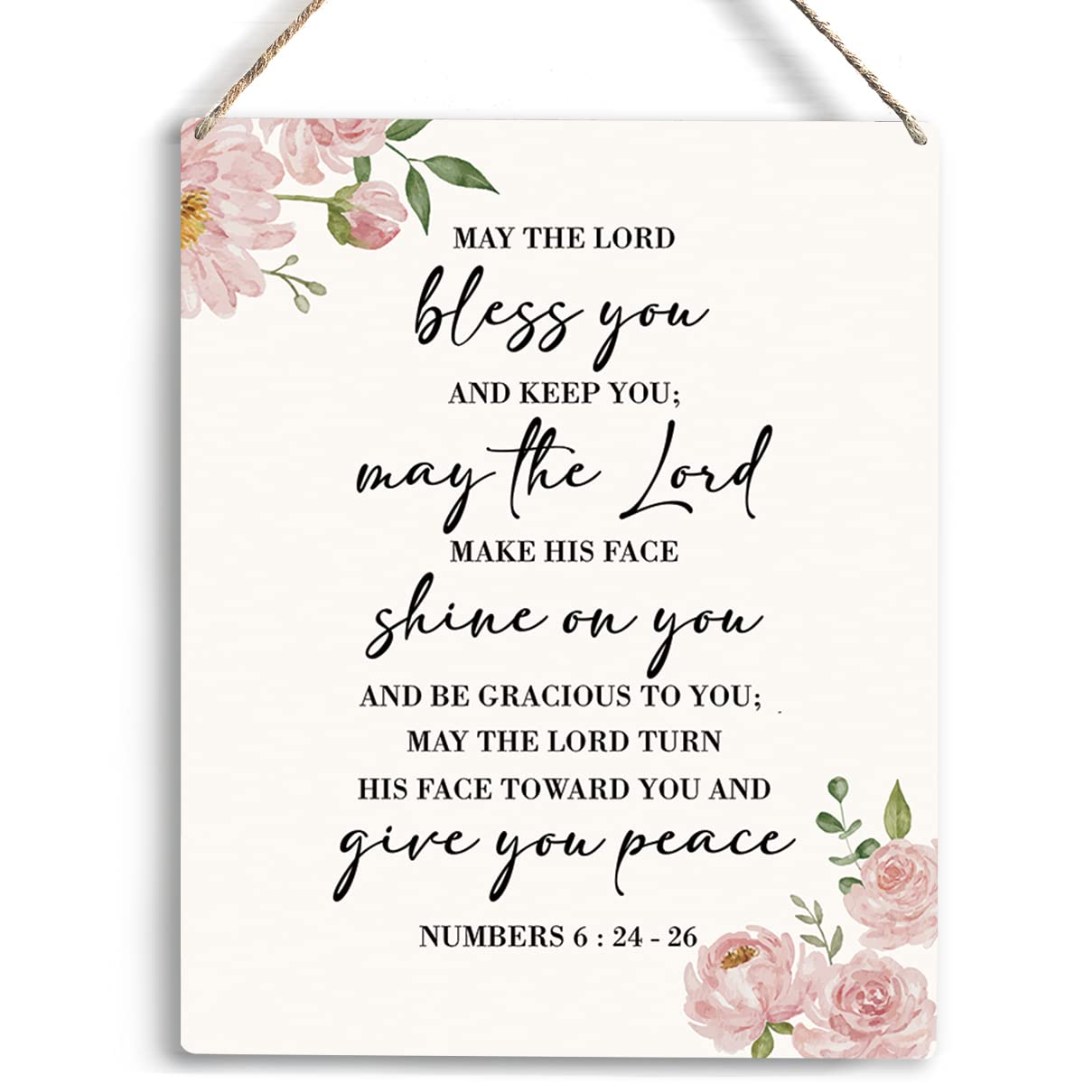 Christian Inspirational Wall Art May The Lord Bless You And Keep You ...