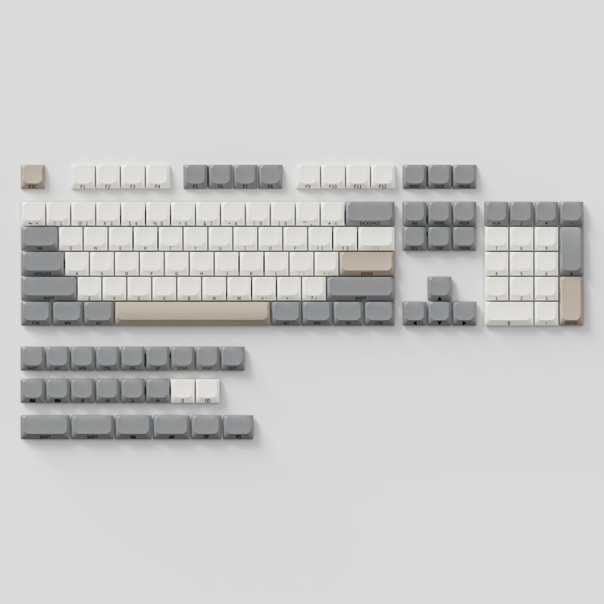 Mua Generic Arctic Side Print Low Profile Keycaps Set Custom Keyboard ...
