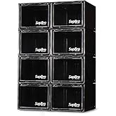 Amazon.com: SupBro Collection Crate - Easy Access Storage Shoes Box ...