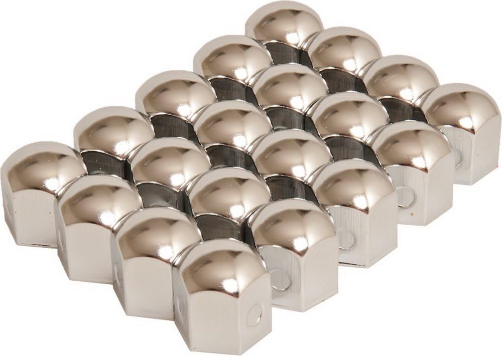 Radmuttern Kappen 20 Stück Chrom 17mm 82722 Amazon De Elektronik