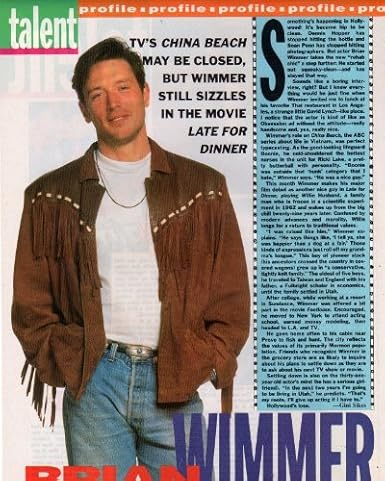 Brian Wimmer Clipping Magazine photo orig 1pg 8x10 M5417 at Amazon's ...