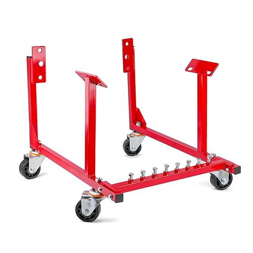 Rolling Engine Cradle Stand with Wheels, Steel Construction, Built in ...