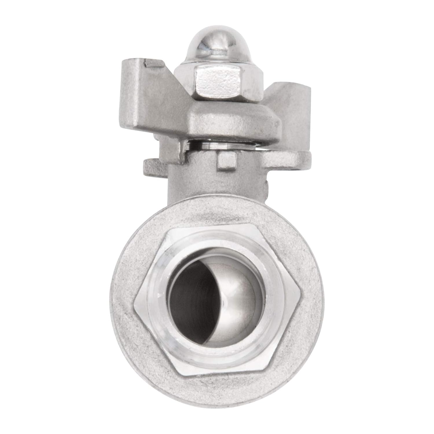 1 “stainless steel ball valve with wing handle, full passage, two ...