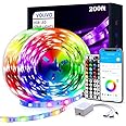 Amazon.com: VOLIVO Led Strip Lights 200ft,App Controlled Bluetooth Led ...