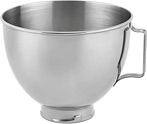 Amazon.com: KitchenAid Stainless Steel Bowl , 4.5-Quart, Silver: Mixing ...