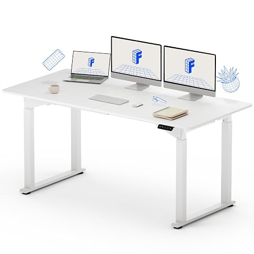 FLEXISPOT Dual Motors 4 Legs Standing Desk 63x30 Inch Adjustable Height ...