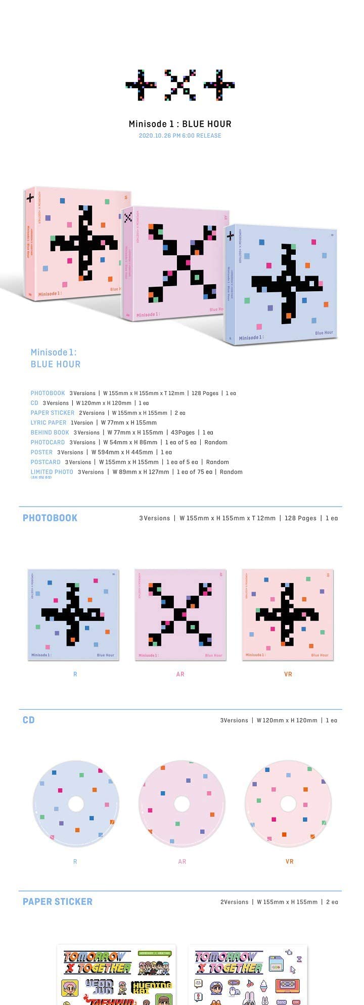 Mua Minisode 1 : Blue Hour 3rd Mini Album R Version CD+128p PhotoBook+ ...