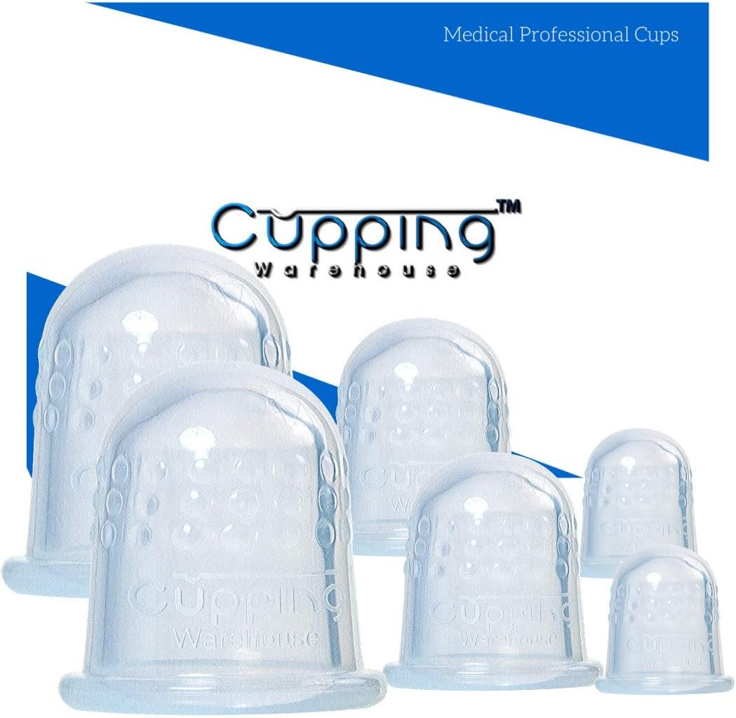 Classic 6 - Professional Medical Silicone Cupping Therapy Set with ...