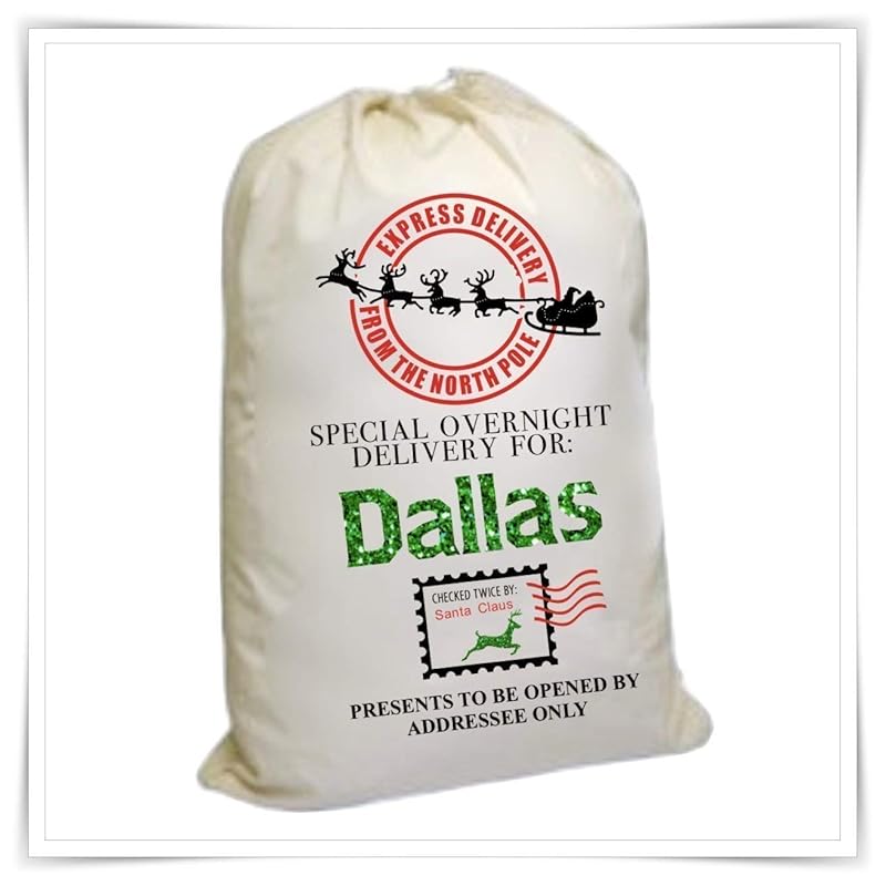 Amazon.com: Personalized EXTRA LARGE Santa Bag 24" x 36". Santa Claus ...
