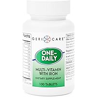 Amazon.com: One Daily Multi-Vitamins w/Iron Tablets - 1/Bottle of 100 ...