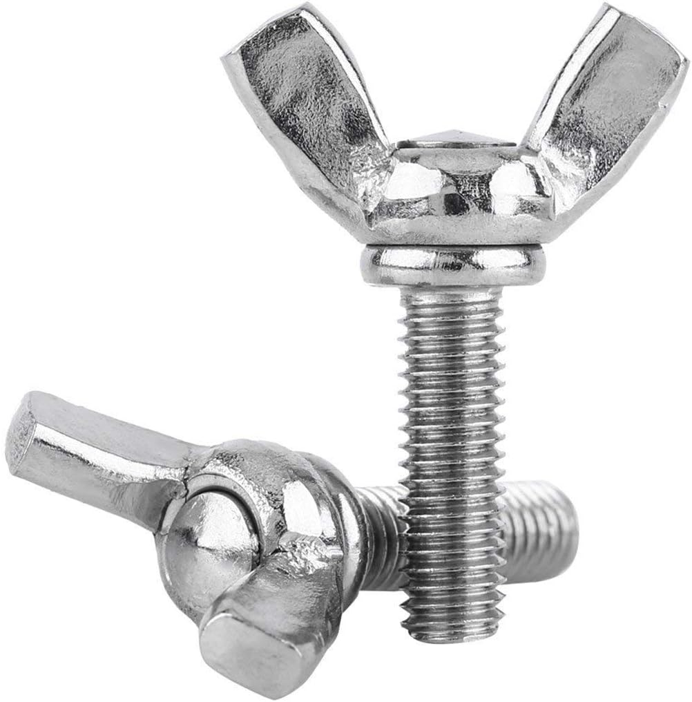M5 Metric Wing Bolt,10mm 12mm 16mm 20mm Length Stainless Steel ...
