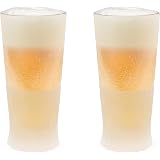 Amazon.com: Host Freeze Beer Glass, Freezer Gel Chiller Double Wall ...