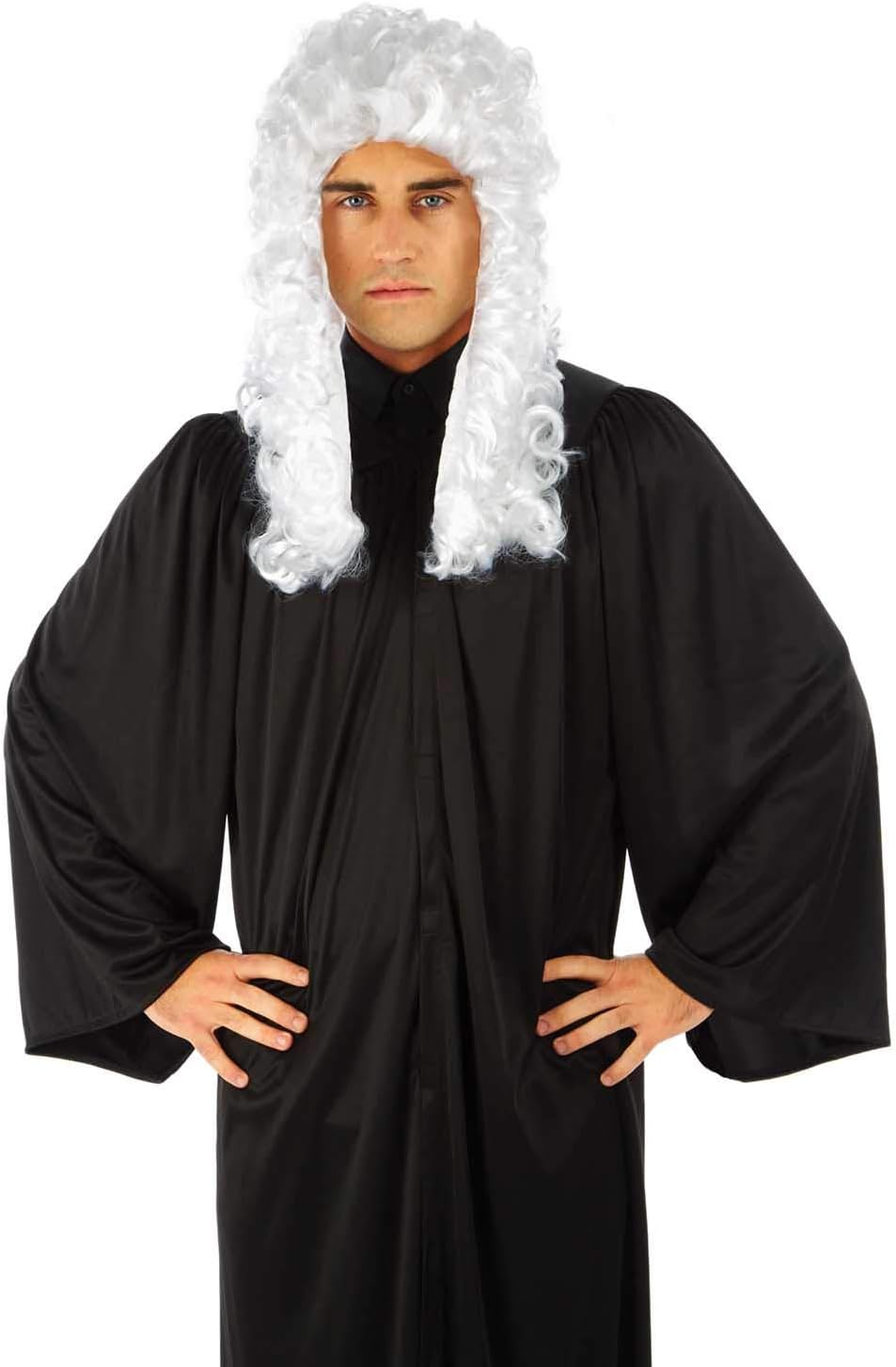 Fun Shack Adults Judge Costume Mens & Womens Judges Black Robe Outfit ...
