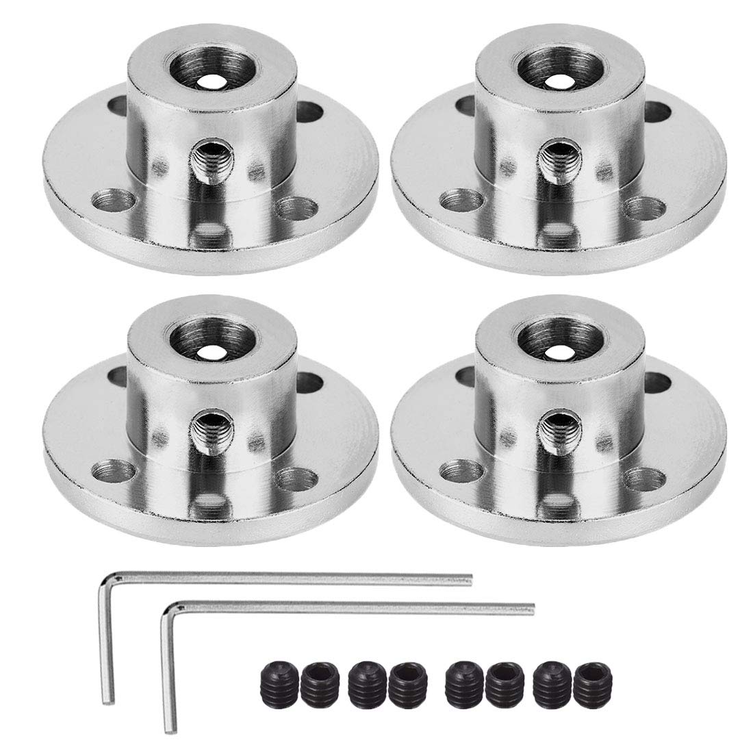 4 Pack 3mm Flange Coupling Connector High Hardness Coupling Connector ...