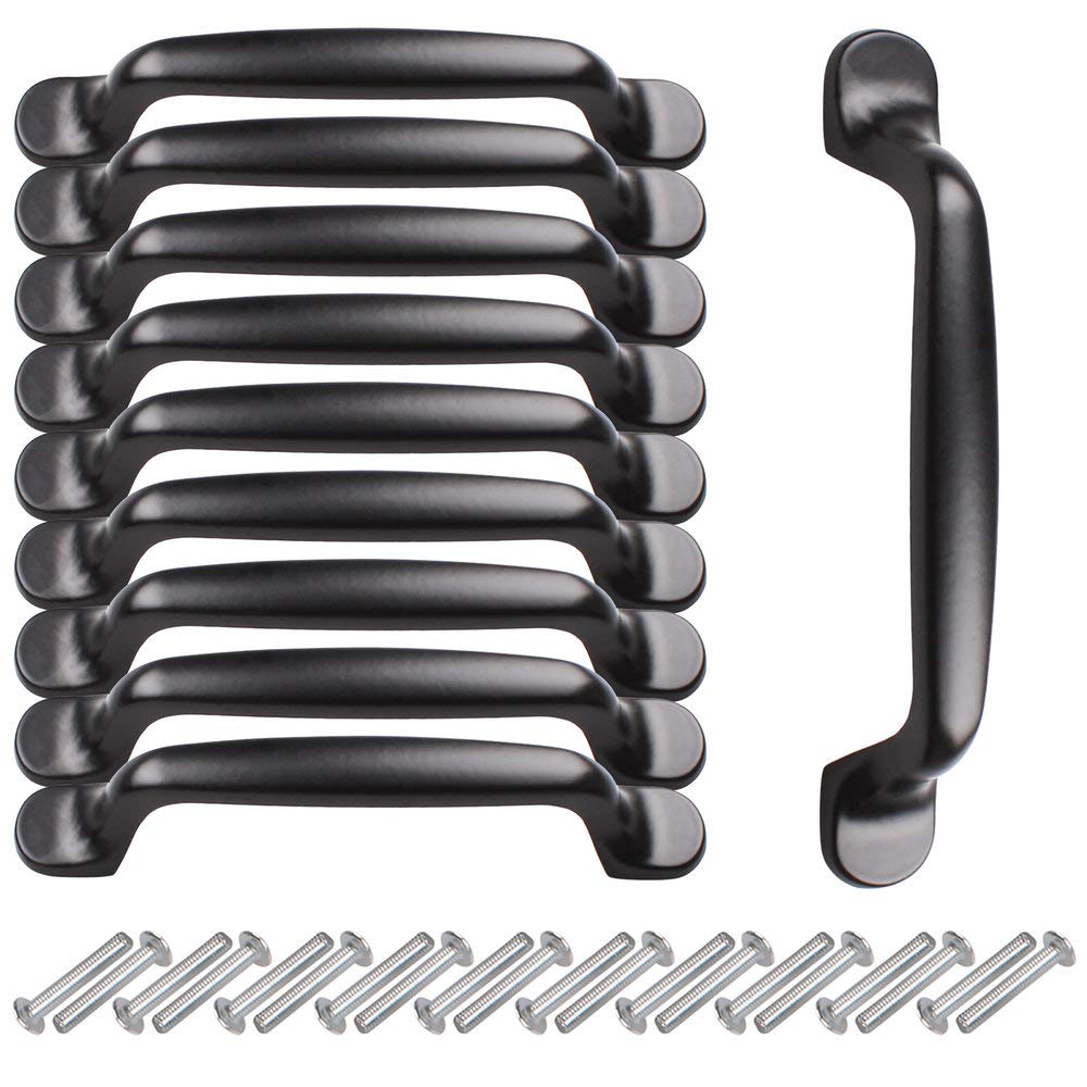 10 x 164 mm Möbelgriffe mit Schrauben – moderner Türgriff für Schrank ...