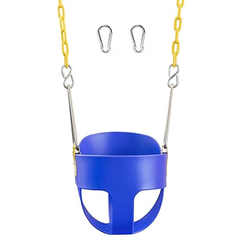 Original High Back Full Bucket Toddler Swing Seat with Plastic Coated ...