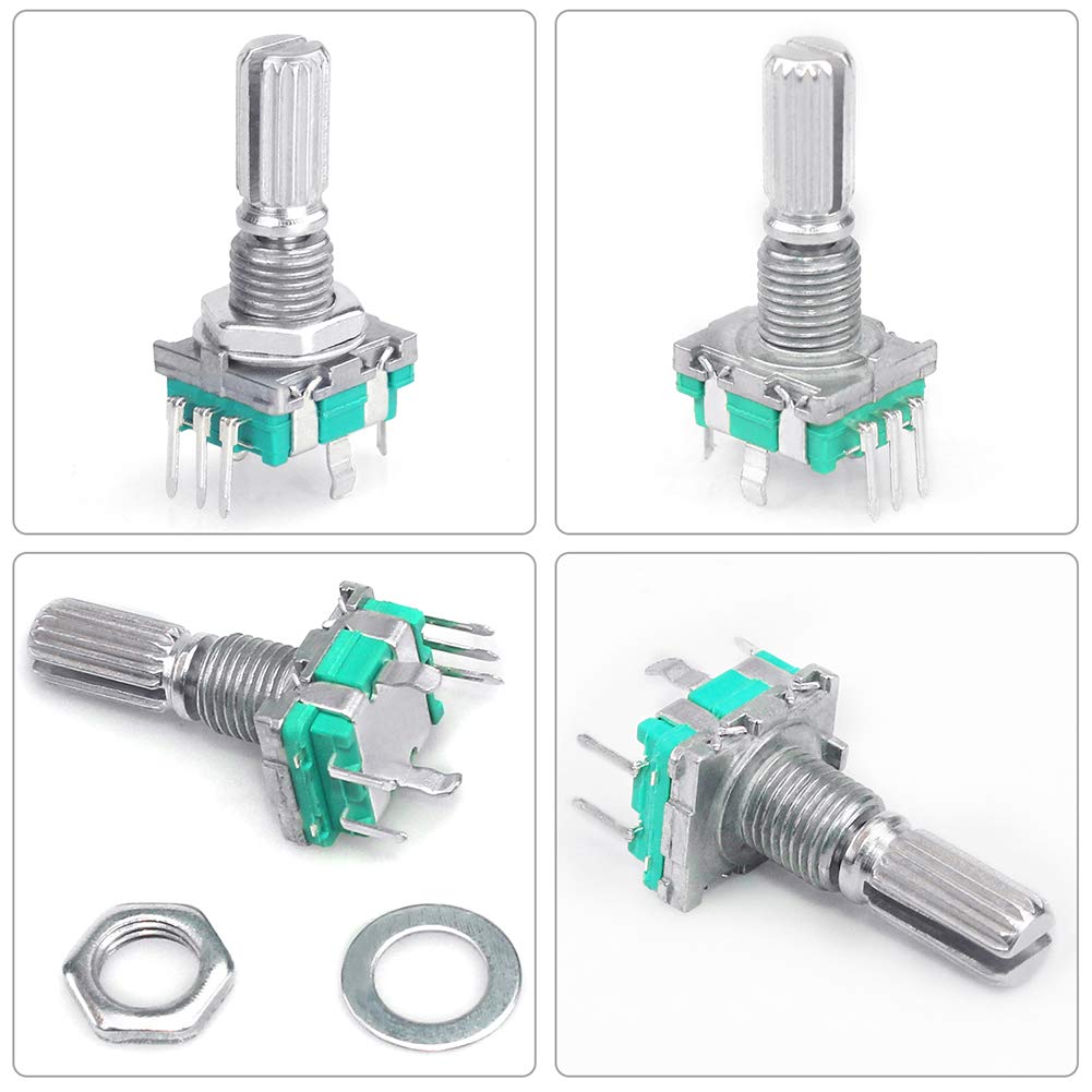 Mua 5 Set 360 Degree Rotary Encoder Code Switch Push Button EC11 Digital Potentiometer with ...