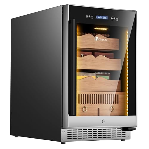 KingChii Upgrade 145L Electric Cigar Humidor Temperature & Humidity ...