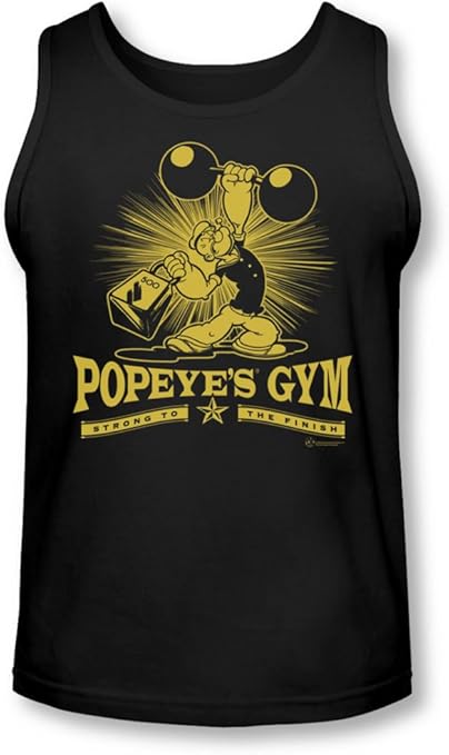 Popeye - Mens Popeyes Gym Tank-Top: Amazon.co.uk: Clothing