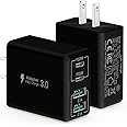 Amazon.com: sccvee [2 Pack] USB C Wall Charger, 40W 4-Port USB C Charger Block,Fast Charging ...