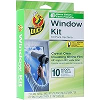 Duck Brand 281506 Indoor 10-Window Shrink Film Insulator Kit, 62-Inch x ...
