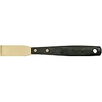 HYDE 12040 Brass Long-Handle Chisel Scraper, 1-5/16-inch Stiff - Putty ...