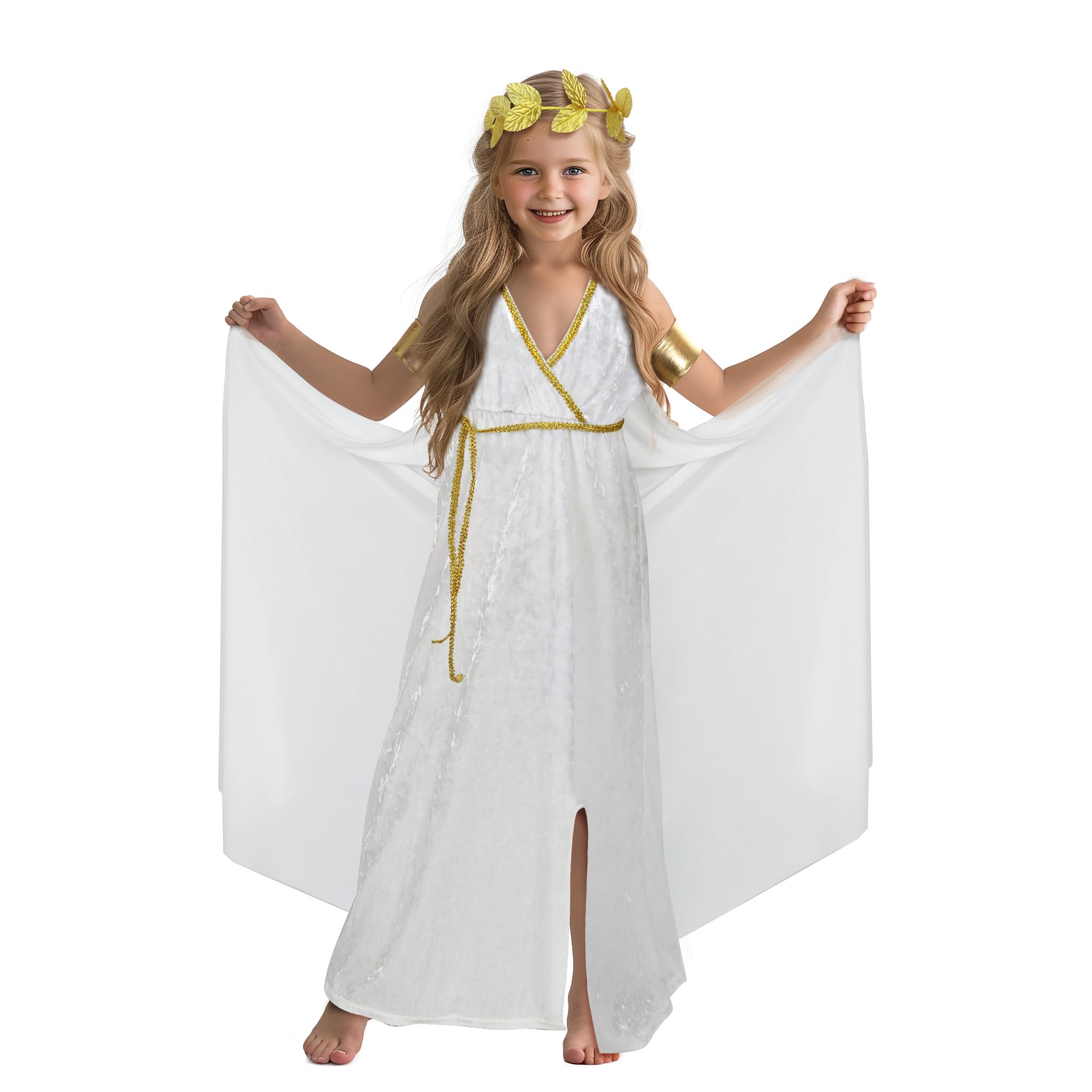 HOMELEX Greek Toga Costume for Kids Roman Crown Leaf Wreath Halloween ...