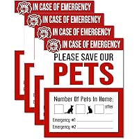 Amazon.com: 4x5'' Pet Rescue Sticker Fire Safety Waterproof Window ...