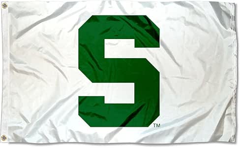 Amazon.com : MSU White Michigan State Spartans University Large College ...