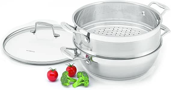 Scanpan Impact Multi Purpose Chef Pan 28cm Steamer/Casserole/Stew ...