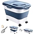 Amazon.com: DDMOMMY 20-30 Lbs Rice Storage Container,Collapsible Food ...