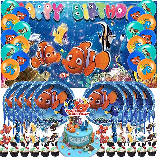 Finding Dory Nemo Party Supplies Plates Favors Decorations Backdrop ...
