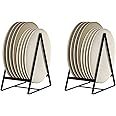 Amazon.com - Hikinlichi 2 Pack Triangle Plate Holders Organizers Large ...