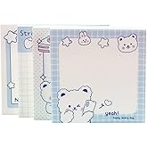 Amazon.com : 4 Pack Kawaii Sticky Notes Cute Sticky Notes Sticky Self ...