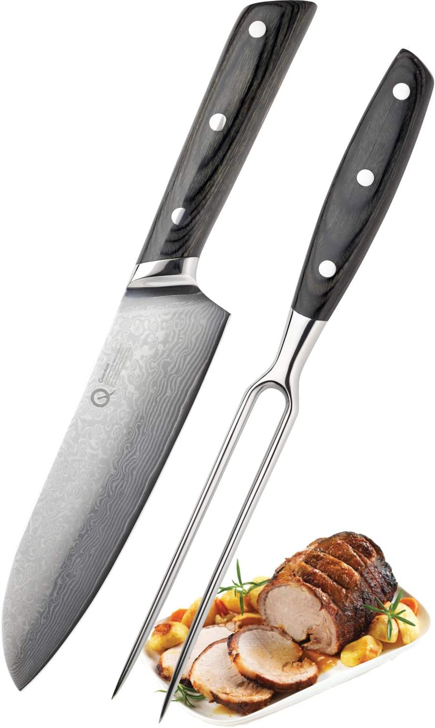 Taylors Eye Witness Quantum Pakka Wood Fork & Carving Knife Set – 2pc ...