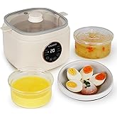 Amazon.com: Mojoco Rapid Egg Cooker - Mini Egg Cooker for Steamed, Hard ...