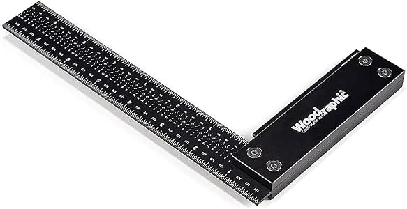 WOODRAPHIC Professional Square Ruler for Measuring and Marking ...