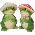 Amazon.com: 21088 Fine Ceramic Happy Frog Couple in Fairy Forest ...