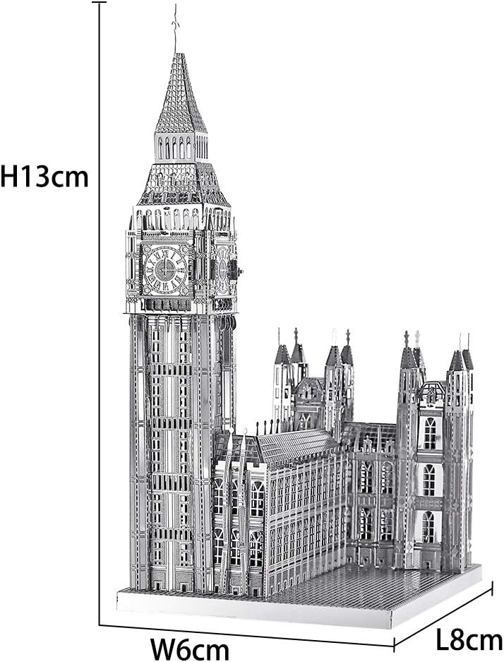 Piececool 3d Metal Model Kits for Adults – Big Ben DIY 3d Metal Jigsaw ...