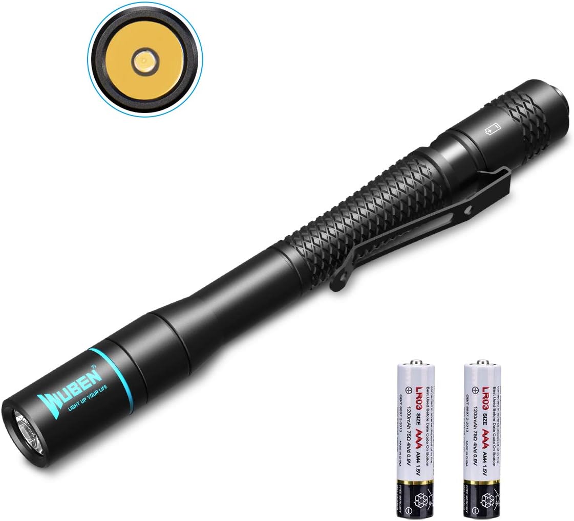 WUBEN E19 200 lúmenes Linterna Pluma Linterna led lámpara de pluma de ...