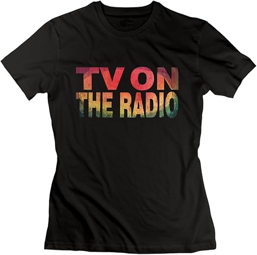 Women's Short Sleeve TV On The Radio Logo T-shirts Medium Black: Amazon ...