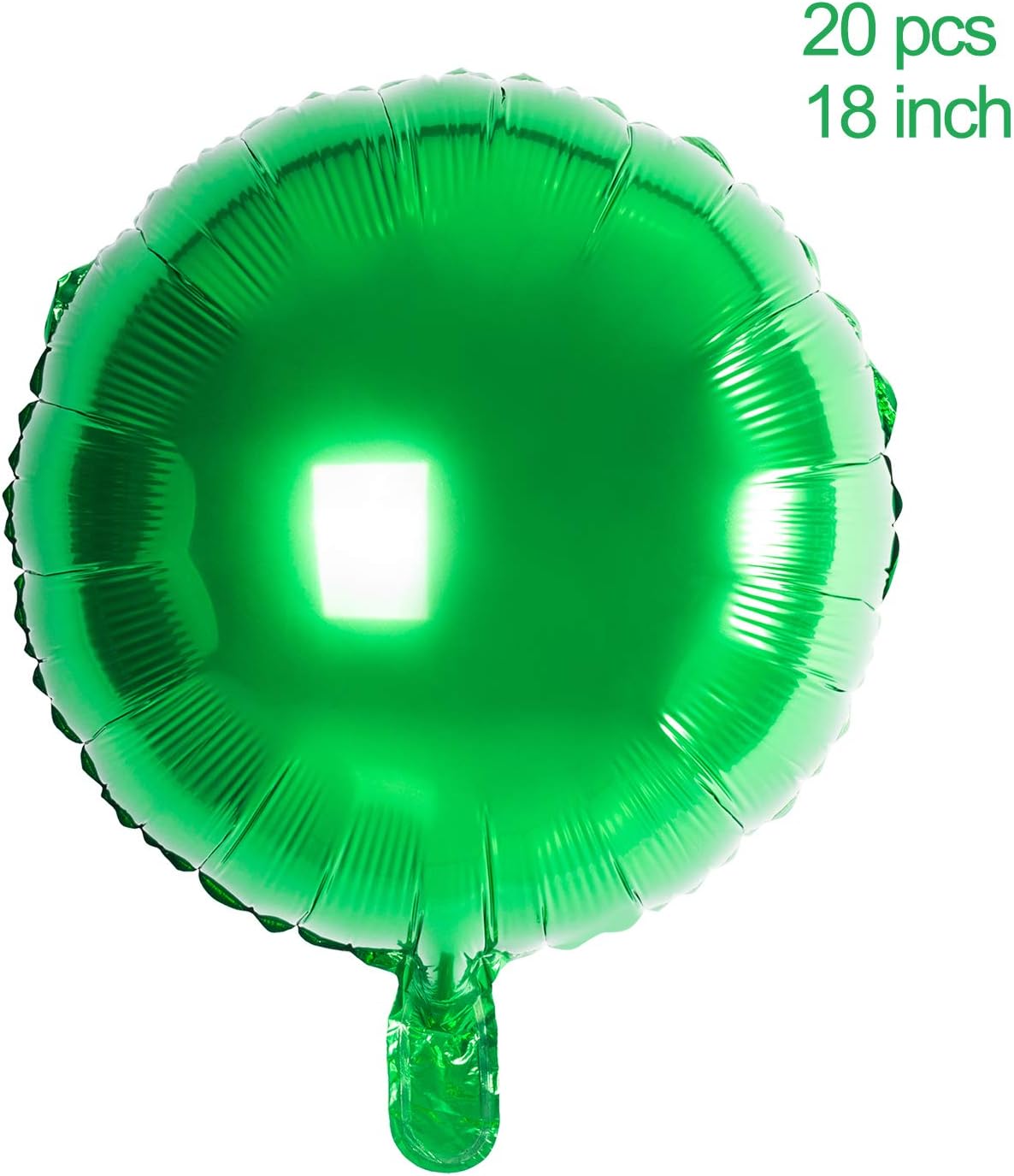 Amazon.com: 18" Green Round Shaped Foil Balloons Mylar Helium Balloons ...