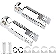 Amazon.com: Foot Peg Extension 2-1/2" Stirrup Heel Rest Extender Chrome ...