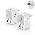 Amazon.com: Italy Travel Plug Adapter 2 Packs, TESSAN Italy Power ...