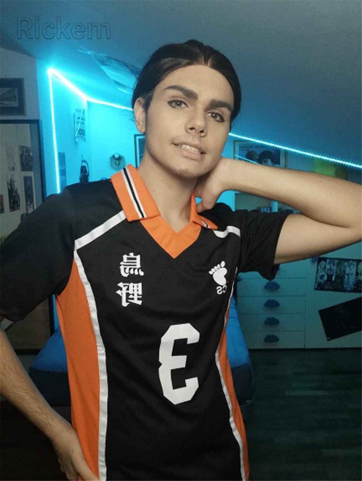 Rickem Haikyuu Cosplay Costume Hinata Shoyo Shirt Shorts Karasuno High ...