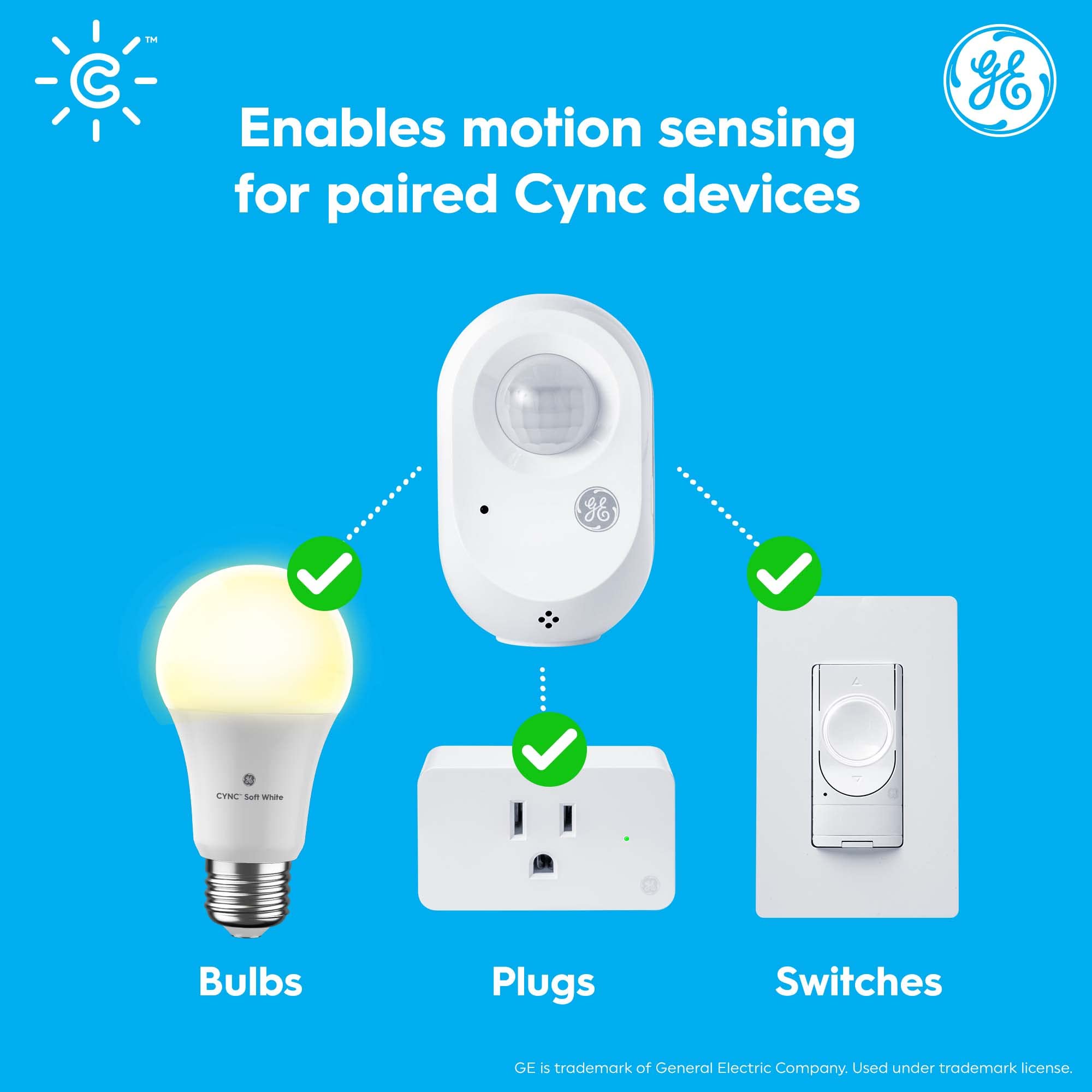 Mua GE CYNC Wireless Smart Motion Sensor, Battery-Powered, Bluetooth ...